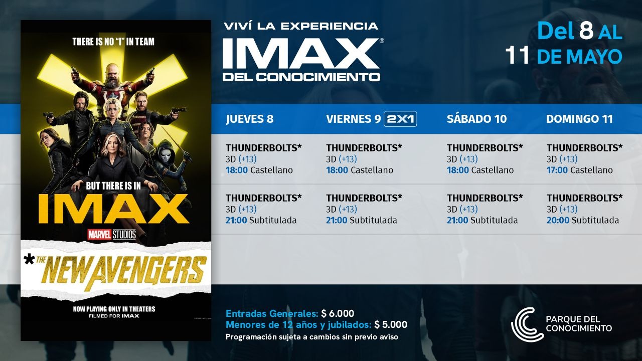 Thunderbolts continúa en el IMAX - RedMisiones.com